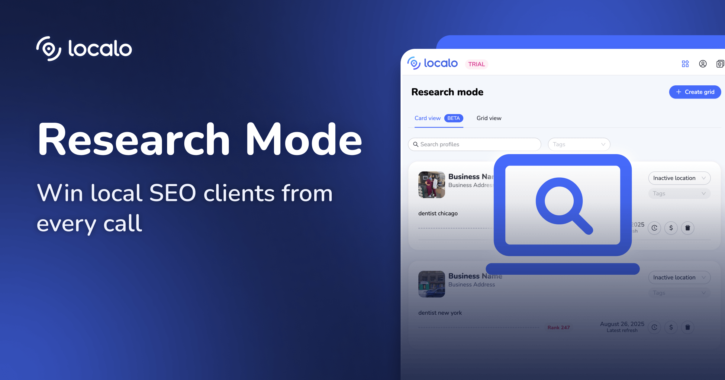 Research Mode for Turning Calls Into Signed Local SEO Clients
